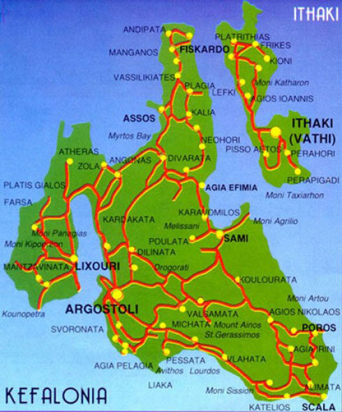 Maps Of Kefalonia Fiscardo gr